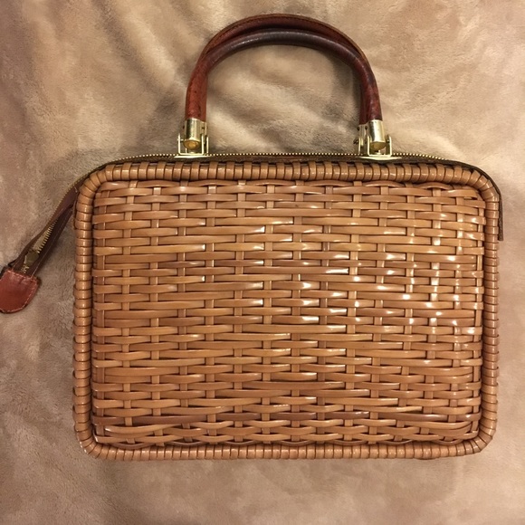Bags | Vintage Basket Purse | Poshmark
